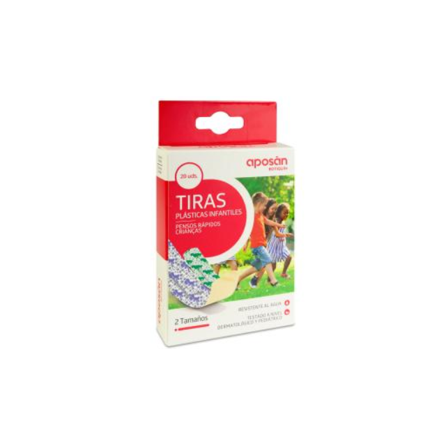 APOSAN BOTIQUIN TIRAS PLASTICAS INFANTILES 20 UNIDADES 2 TAMAÑOS ...
